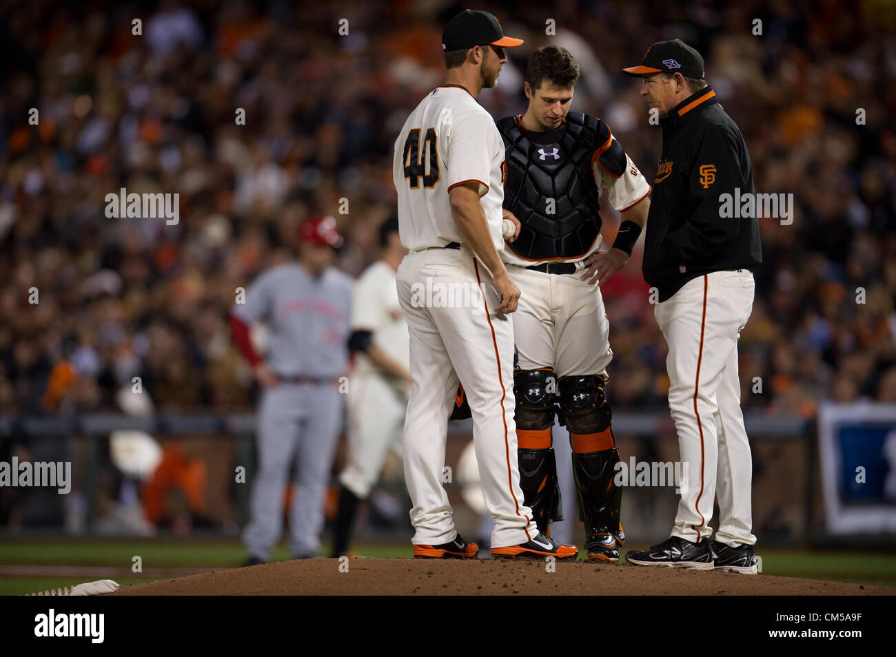 Oct. 7, 2012 - San Francisco, California, USA - Giants pitching coach ...