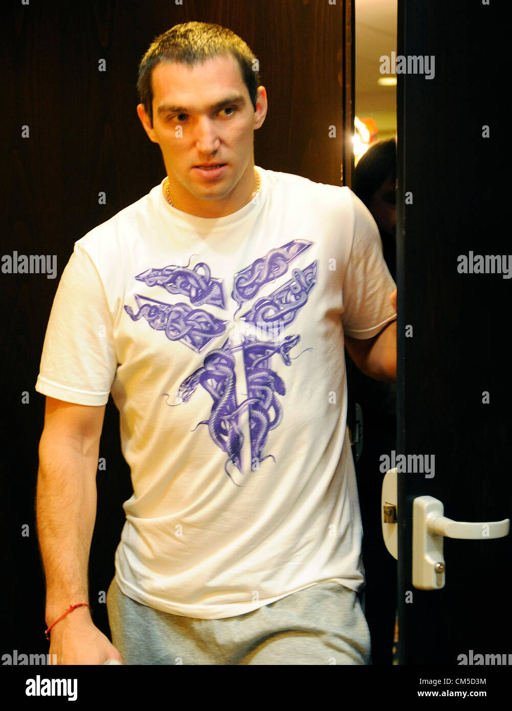 Russia's Alexander Ovechkin pictured during the HC Dynamo Moscow press ...