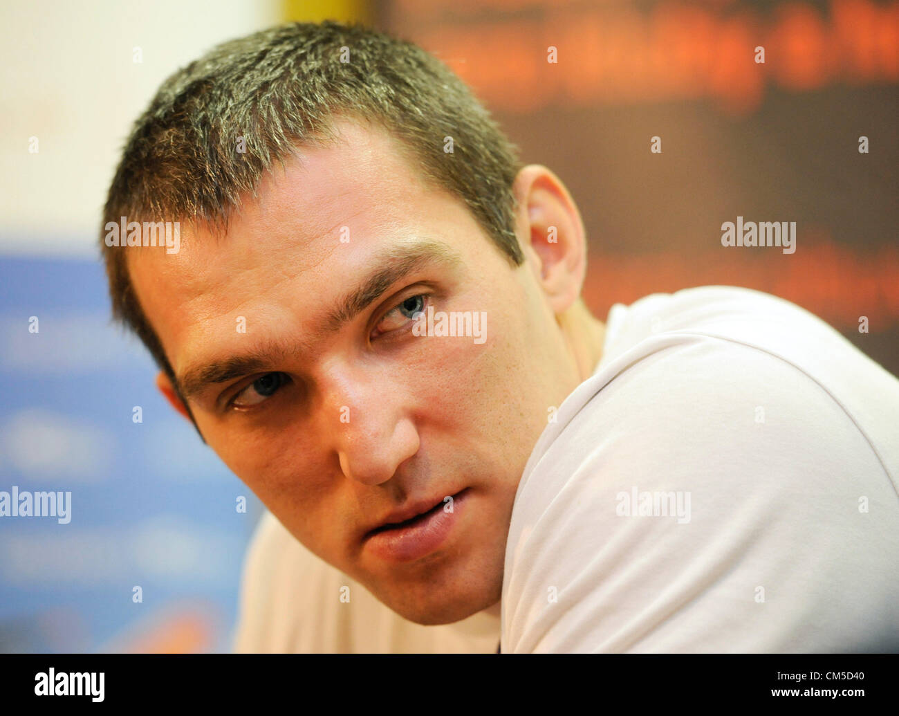 Russia's Alexander Ovechkin pictured during the HC Dynamo Moscow press ...