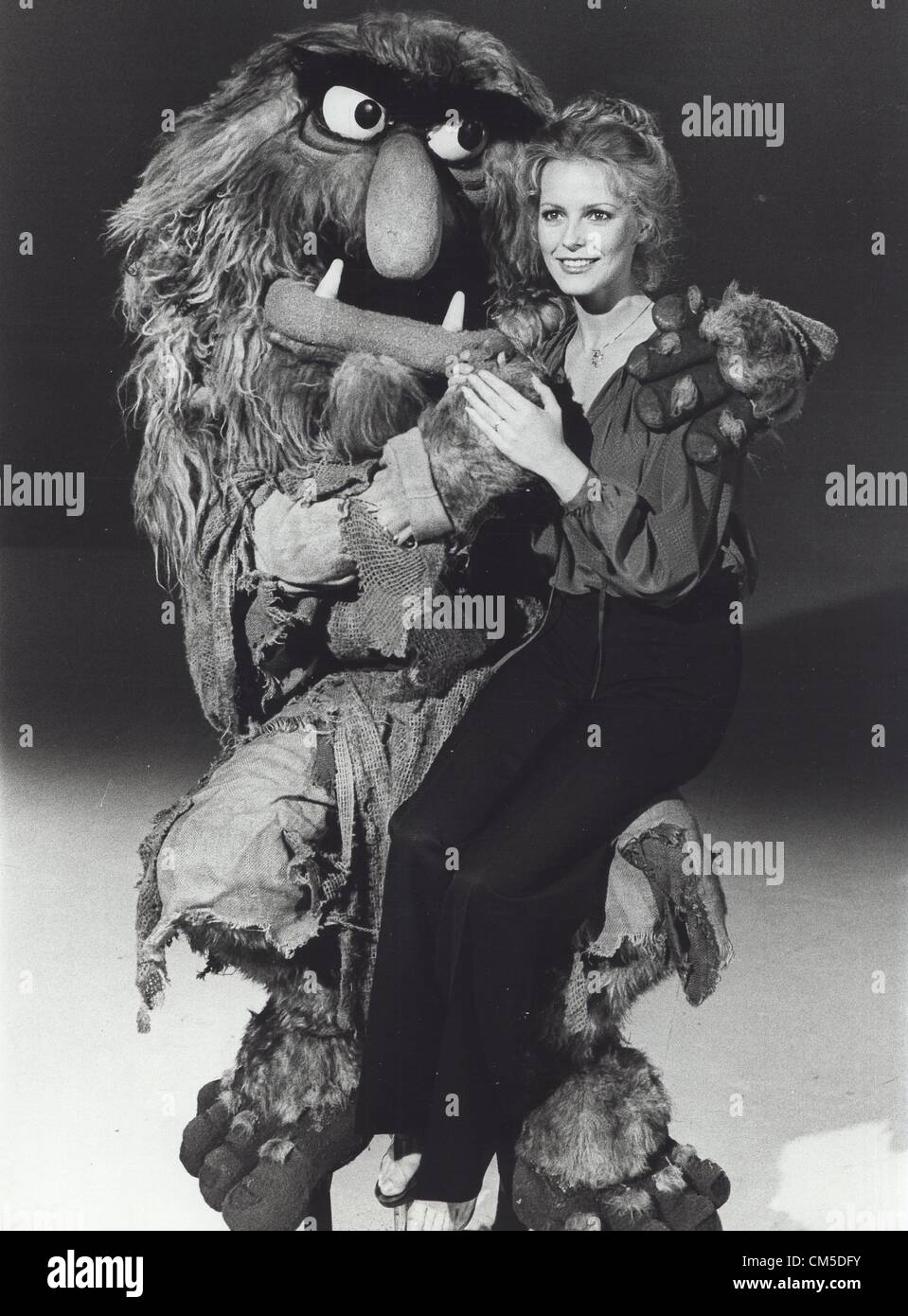 CHERYL LADD meets a muppets monster.still.Supplied by Photos, inc ...