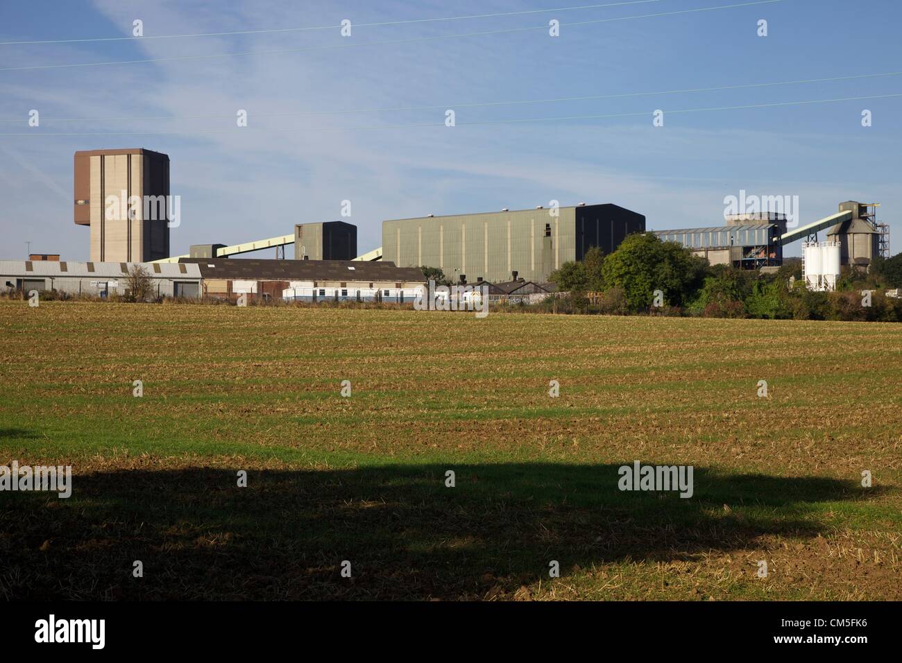 October 9th 2012. Maltby Colliery in South Yorkshire Where 540 miners ...
