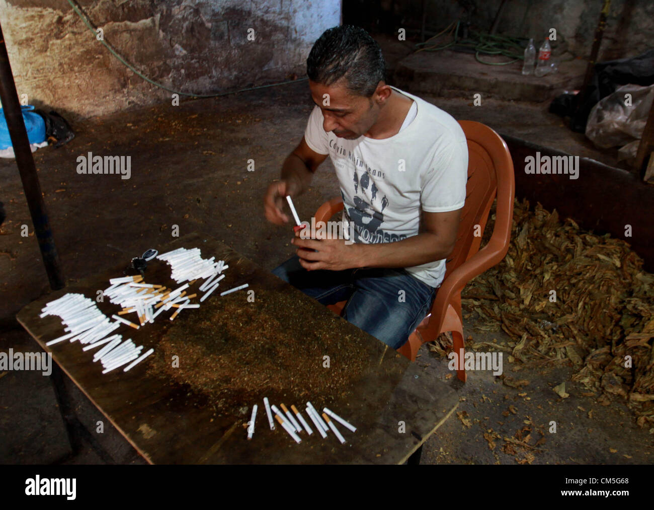 Oct. 8, 2012 - Jenin, West Bank, Palestinian Territory - A Palestinian ...