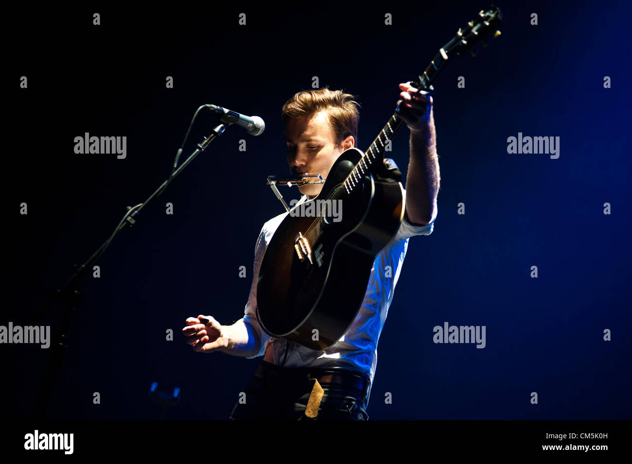 London, UK - 9 October 2012: Paul Freeman performs live at HMV ...
