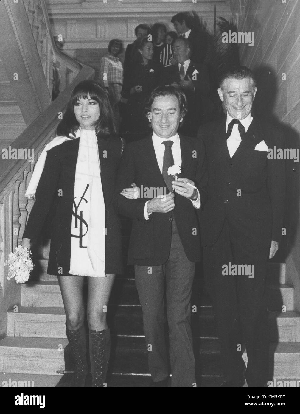 ELSA MARTINELLI with furniture designer Willy Rizzo.(Credit Image: © P ...