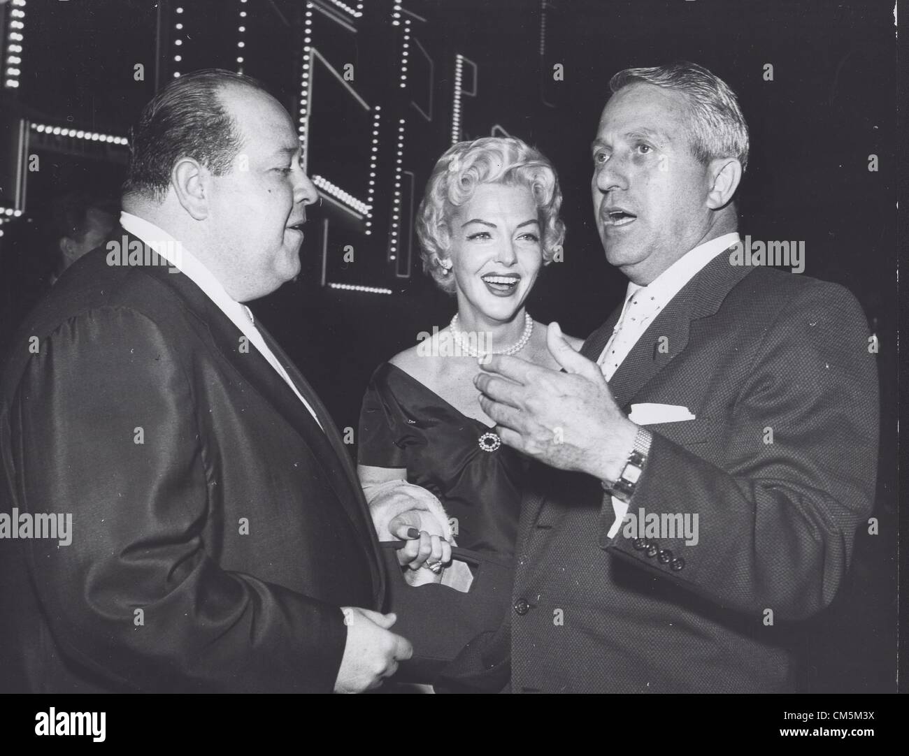 VIVIAN BLAINE with Blaine's husband-managerManny Franks and Stubby Kaye ...