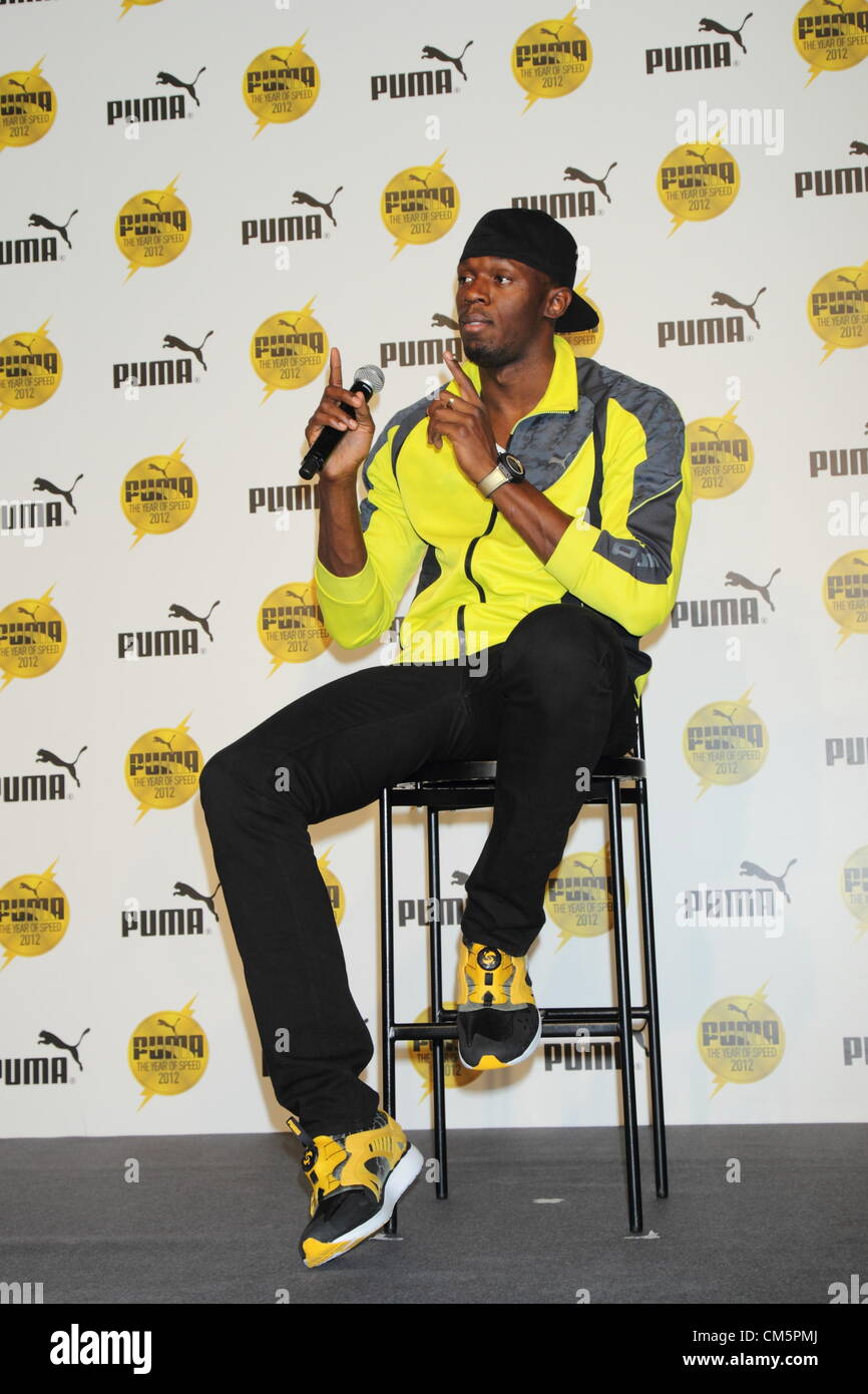 Usain Bolt attends to press conference of Puma Japan, Tokyo Japan, 10 ...