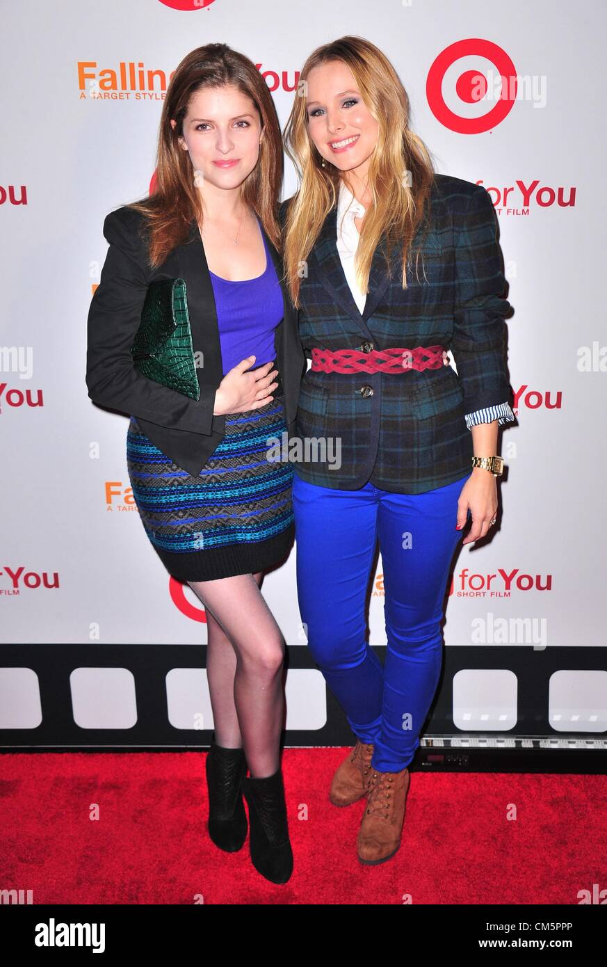 New York, USA. 10th October 2012. Anna Kendrick, Kristen Bell at ...