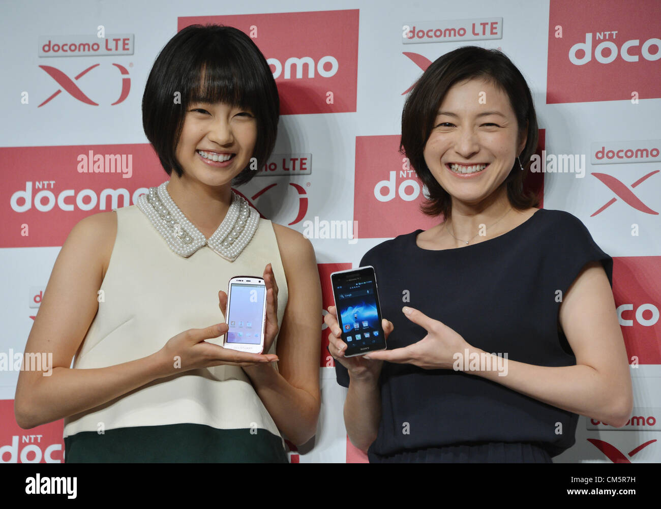 October 11, 2012, Tokyo, Japan - Actresses and campaign characters ...