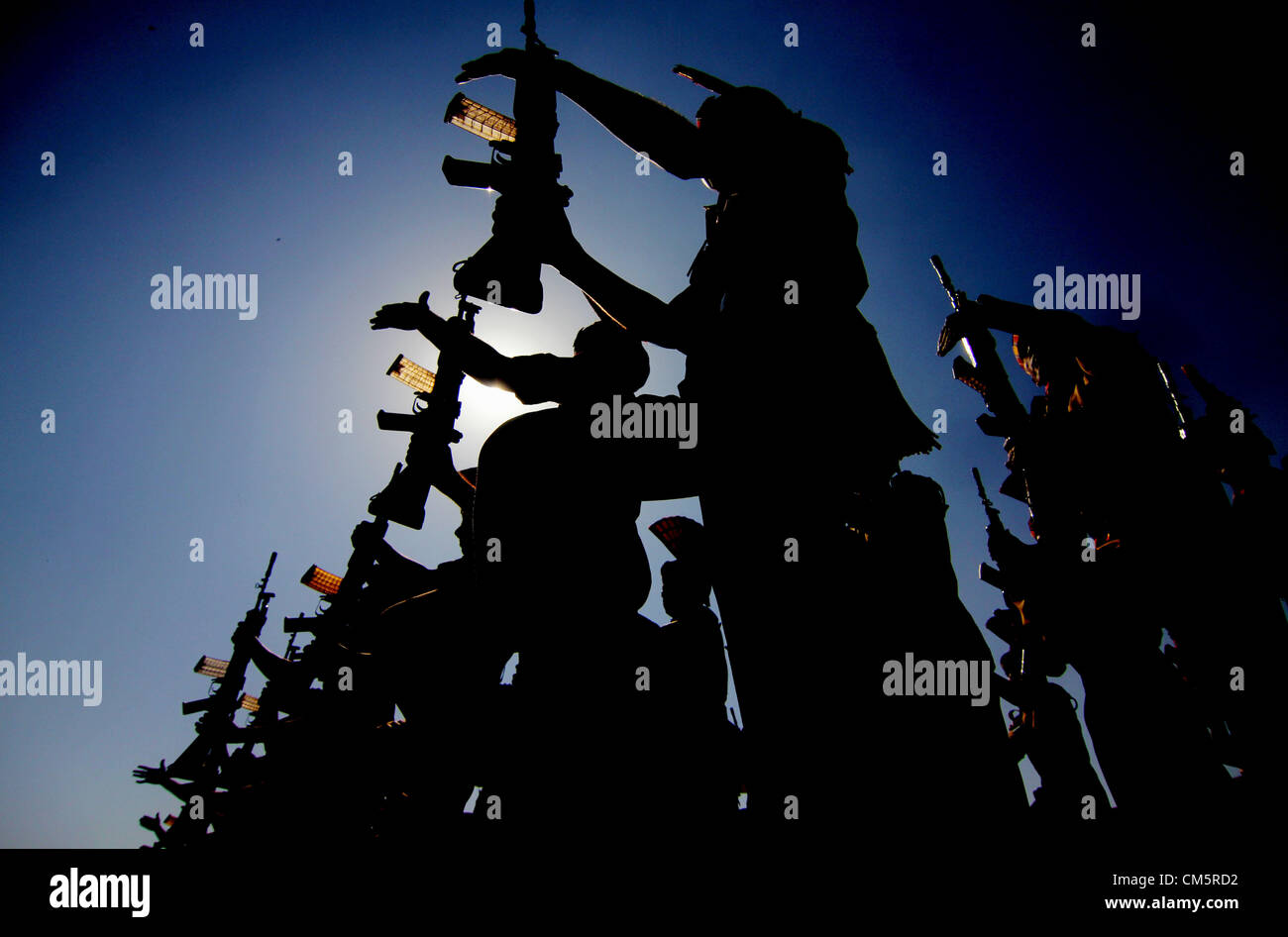 Oct. 11, 2012 - Indian Border Security Force (BSF) soldiers take part ...