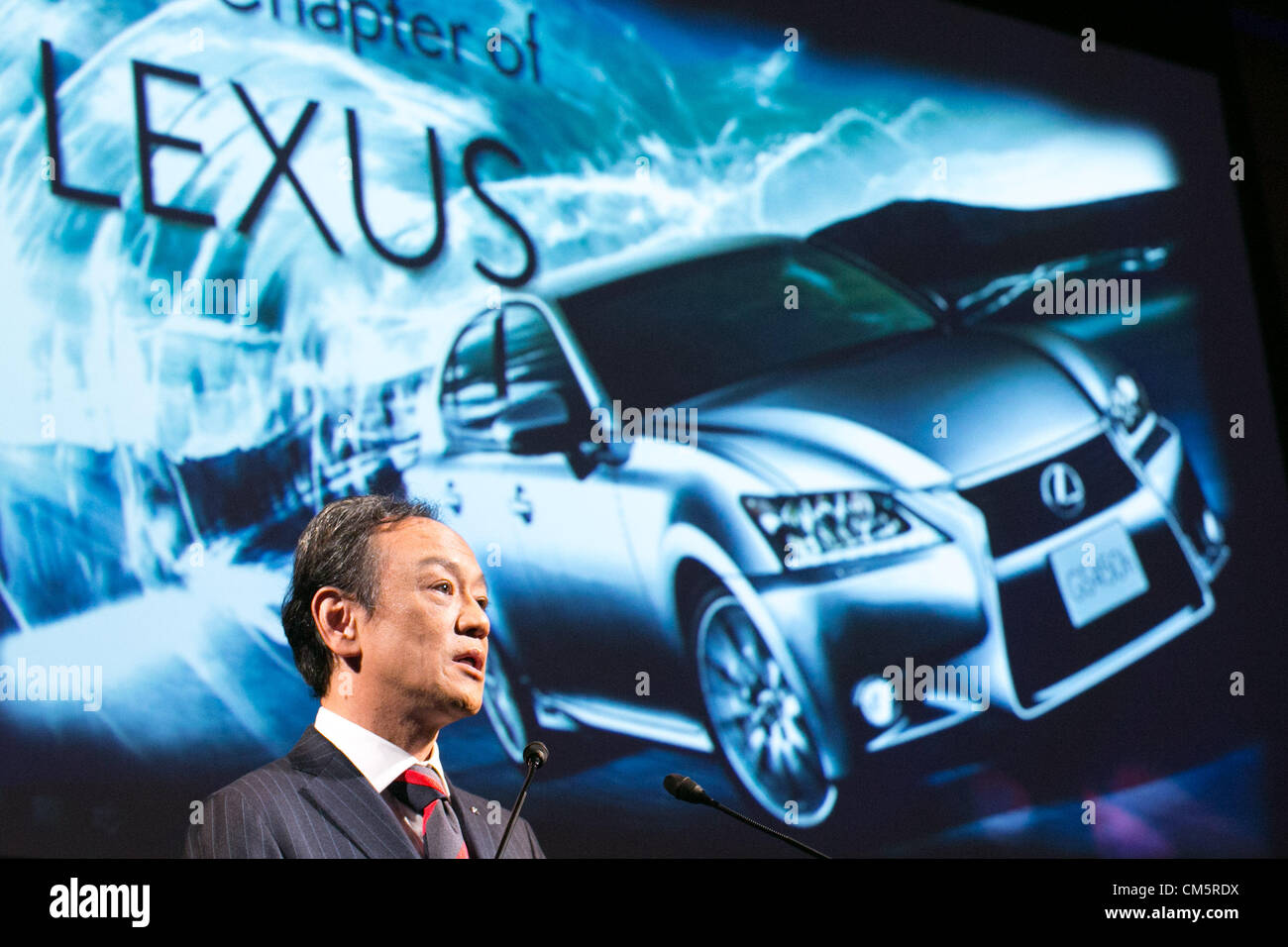 October 11, 2012, Tokyo, Japan - President Kiyotake Ise of Lexus ...