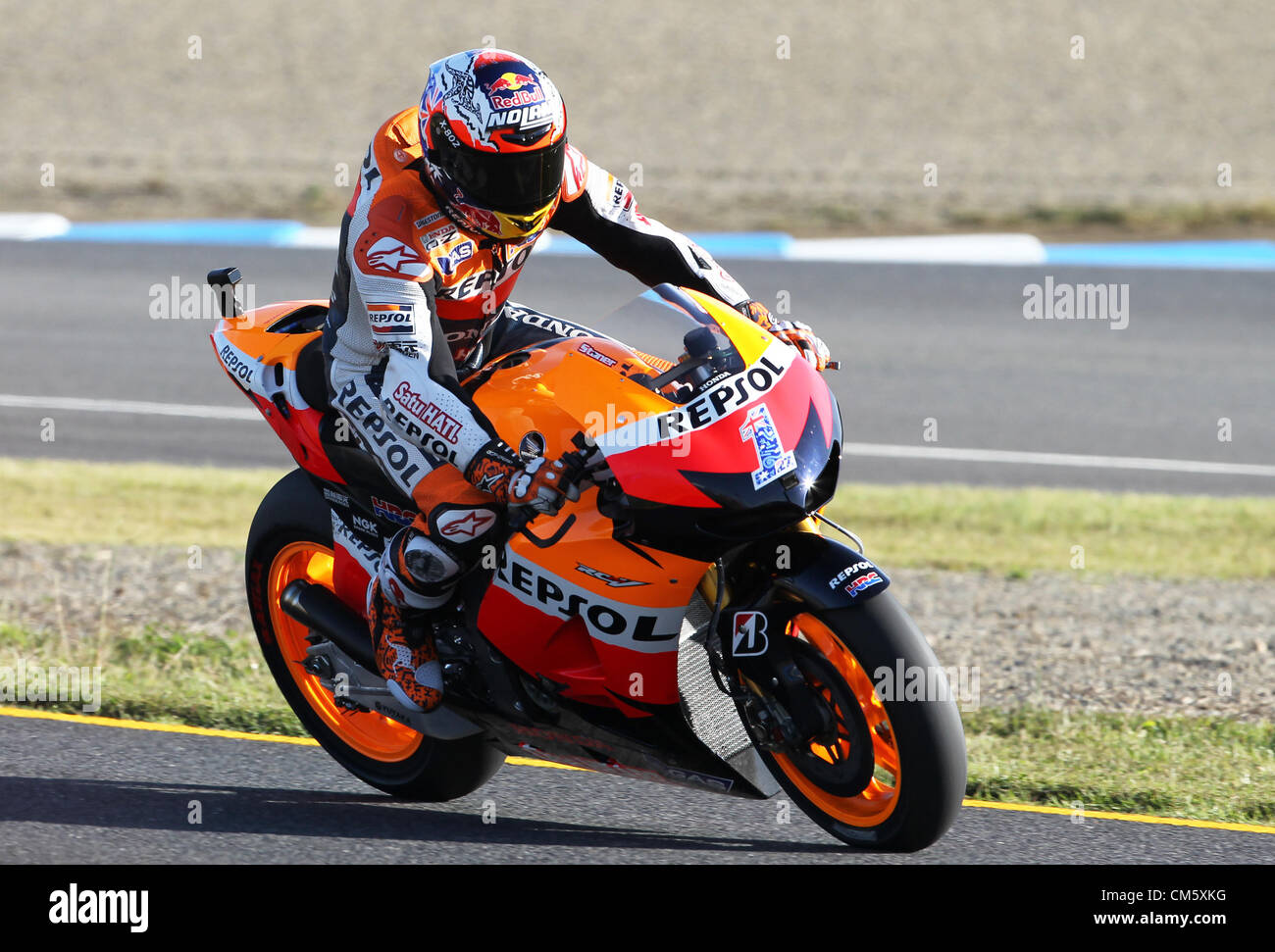 Casey stoner on the repsol honda hi-res stock photography and images ...