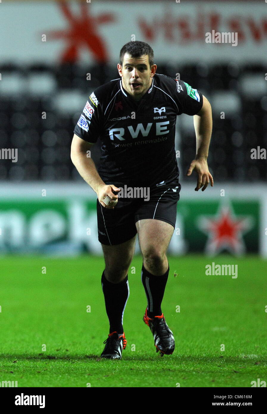 Friday 12 October 2012 Pictured: Aaron Jarvis of the Ospreys Re ...