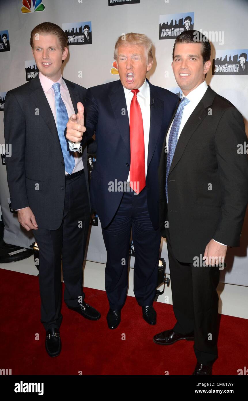 Eric Trump, Donald Trump, Donald Trump Jr. in attendance for All-Star ...
