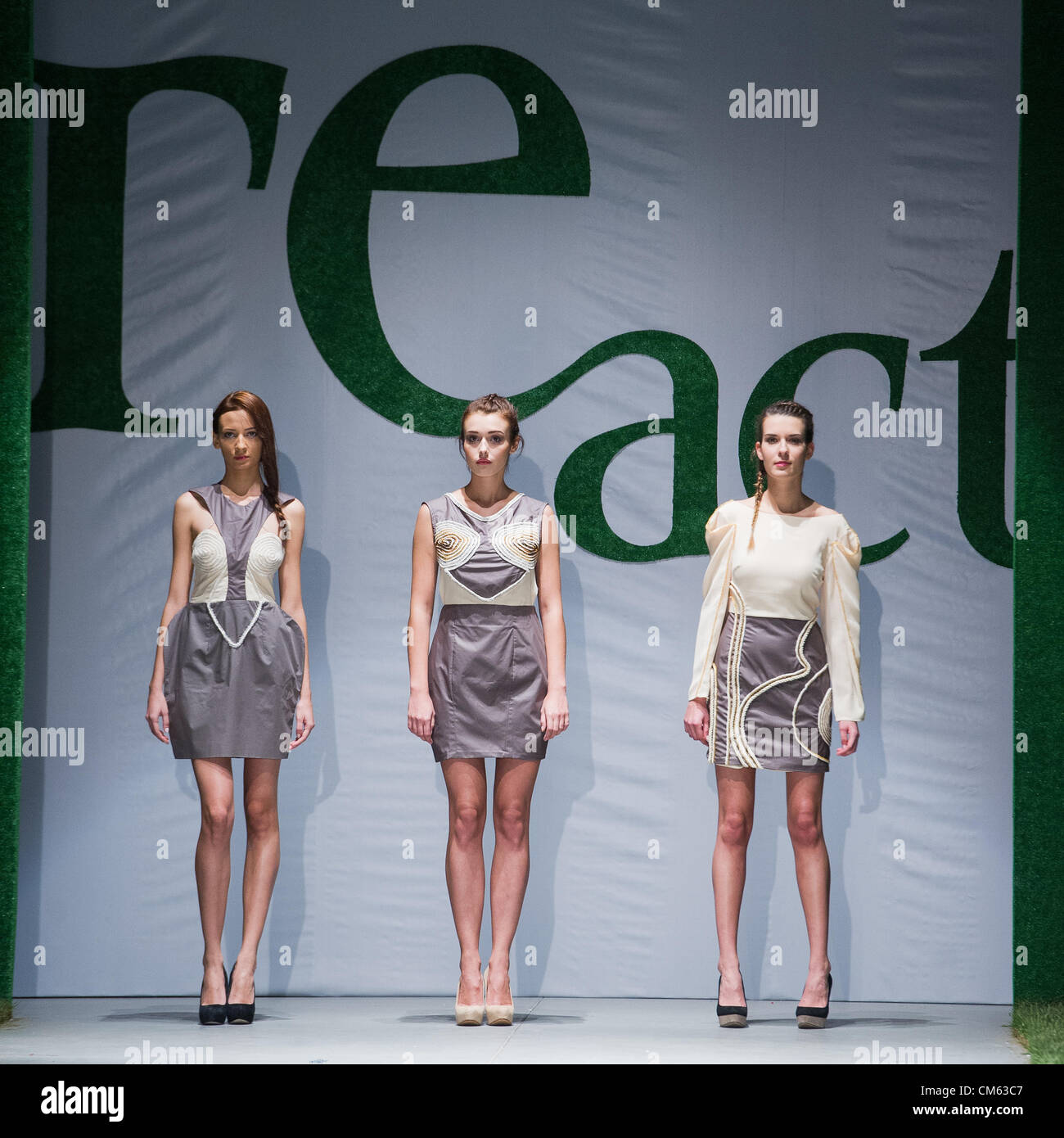 October 12, 2012 Lodz, Poland - Models on the runway during the Jula ...