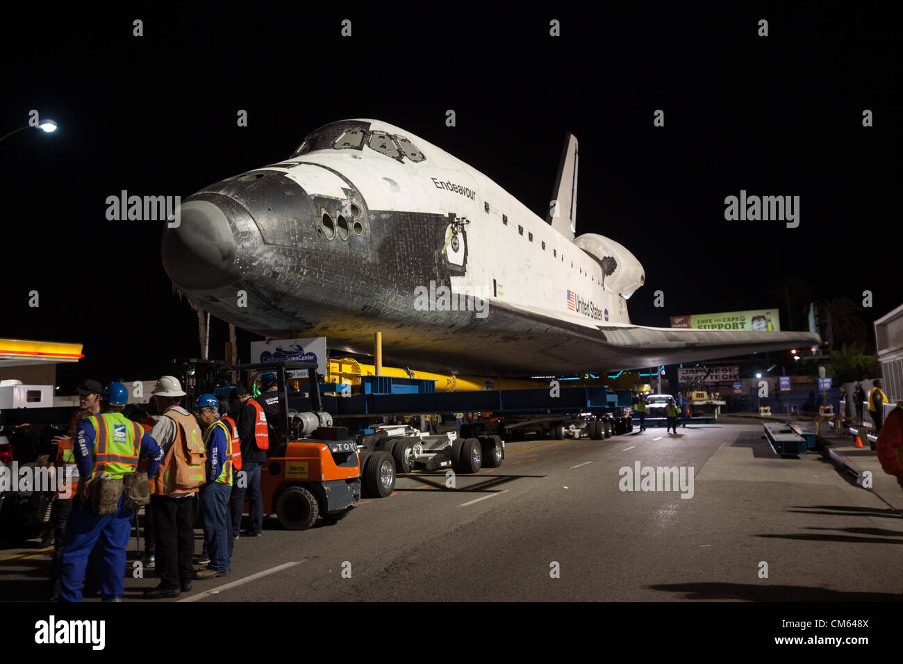 Inglewood, Los Angeles, CA, USA- 12 October, 2012 - The Space Shuttle ...