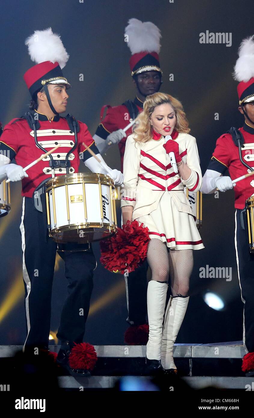 Madonna on stage for 2012 Madonna Concert Tour in Las Vegas, MGM Grand ...