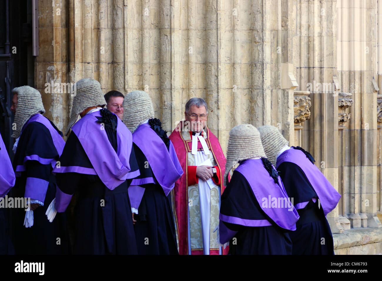 York, UK. 14th October, 2012. Judges, barristers and representatives of ...