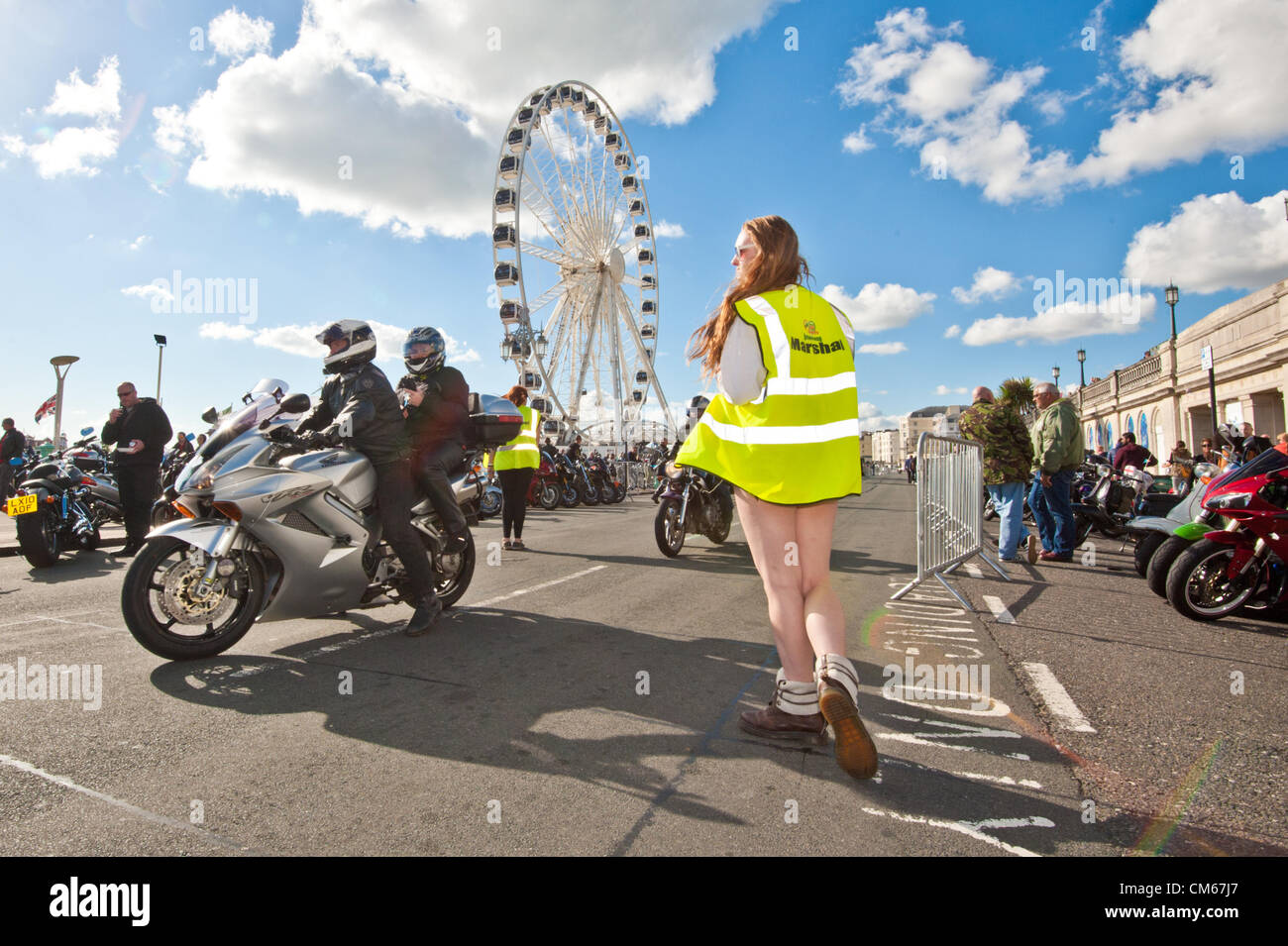 Brighton, UK. 14th October, 2012. The Brightona Motorbike Festival ...
