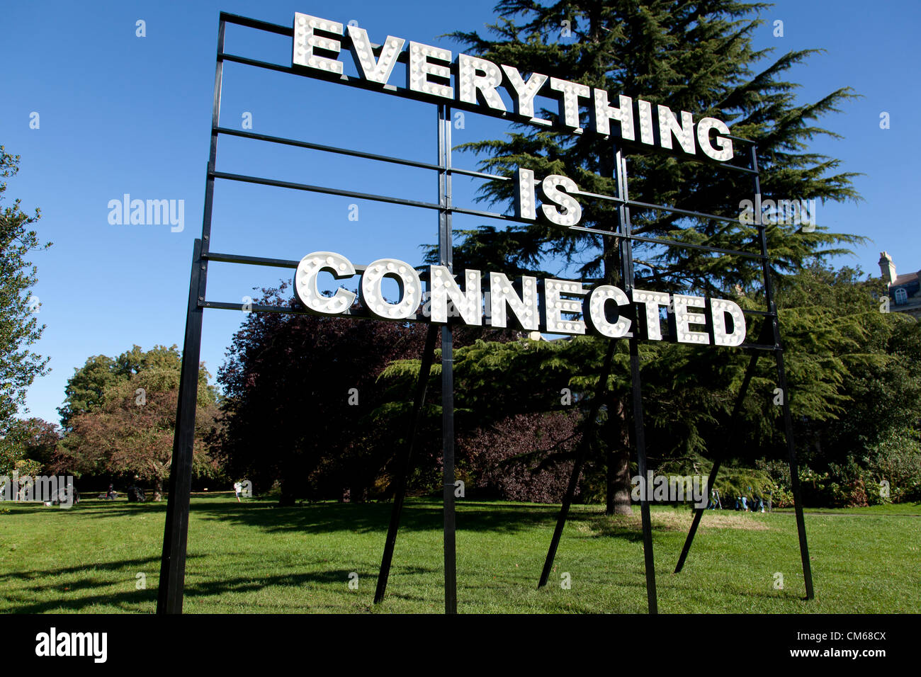 Everything is Connected a sculpture by Peter Liversidge at the Frieze ...