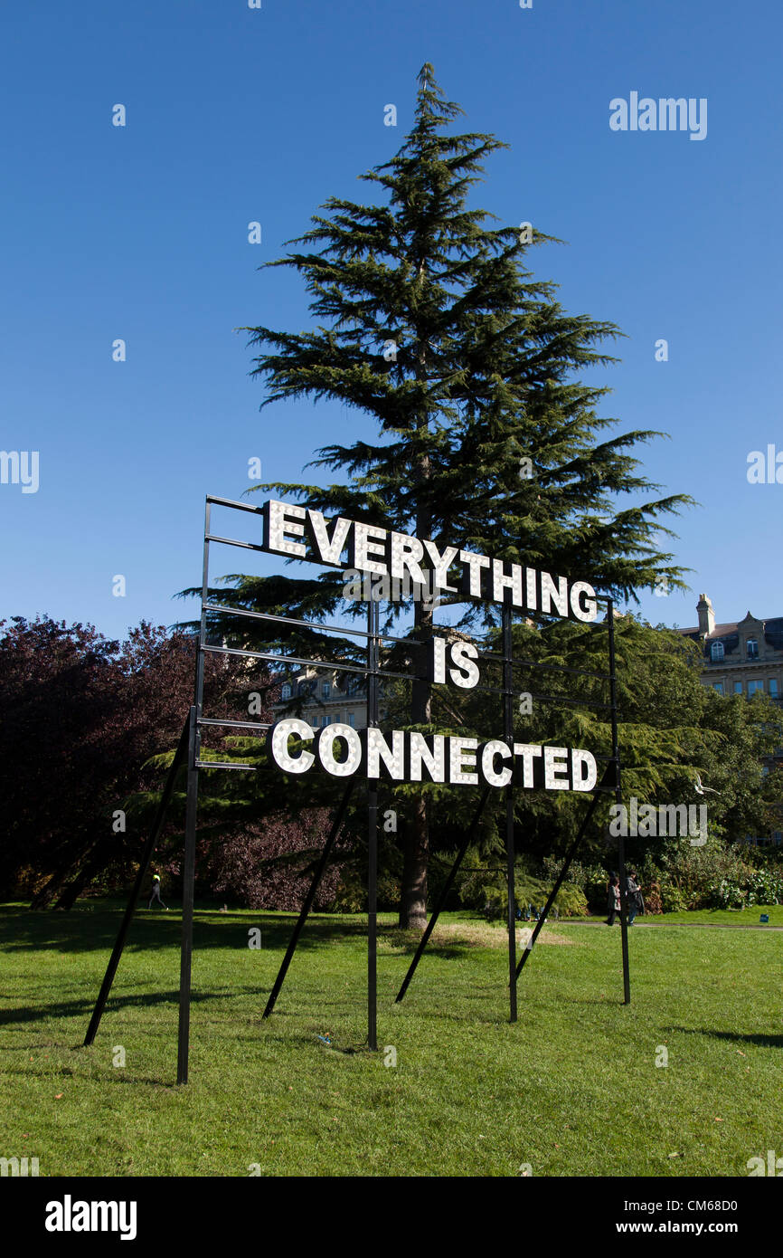 Everything is Connected a sculpture by Peter Liversidge at the Frieze ...