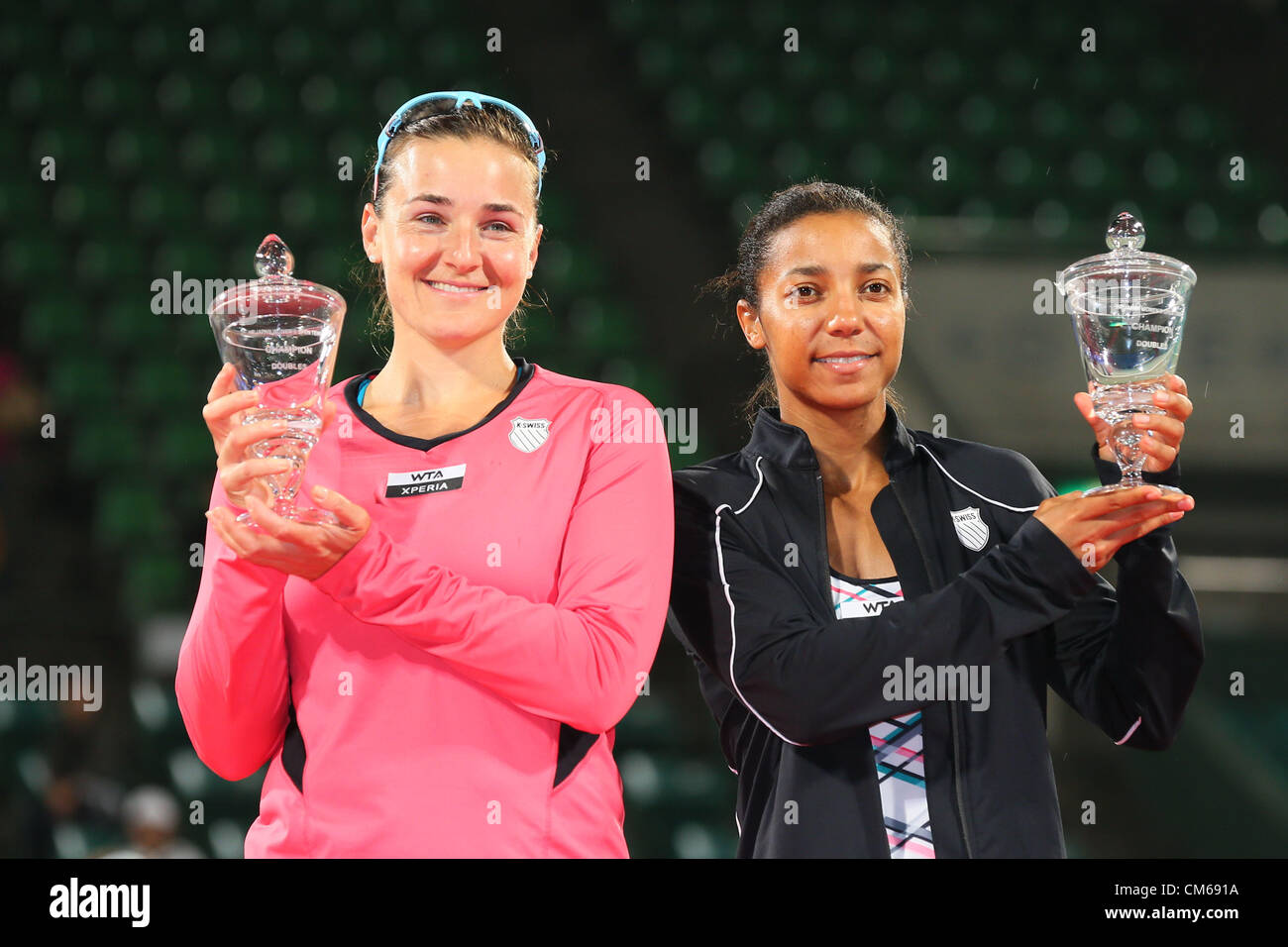 (L to R) Abigail Spears, Raquel Kops-Jones (USA), OCTOBER 14, 2012 ...