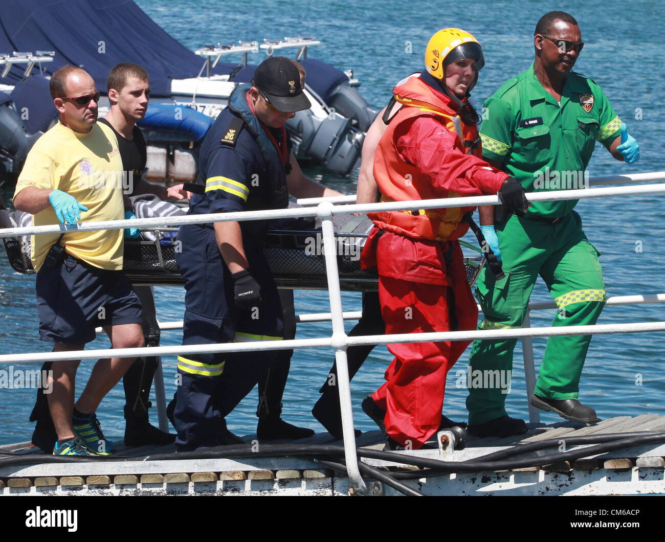 CAPE TOWN, SOUTH AFRICA: National Sea Rescue Institute (NSRI) personnel ...