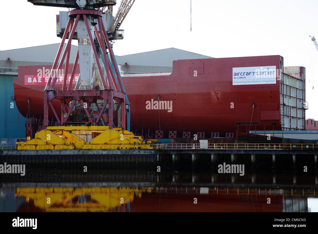 BAE Systems Shipyard, Govan, Glasgow, Monday, 15th October, 2012. A ...