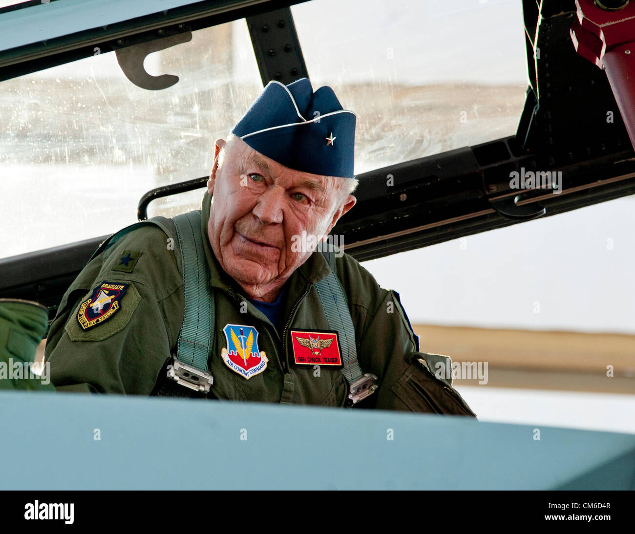 Retired United States Air Force Brig. Gen. Chuck Yeager, 89, in the ...