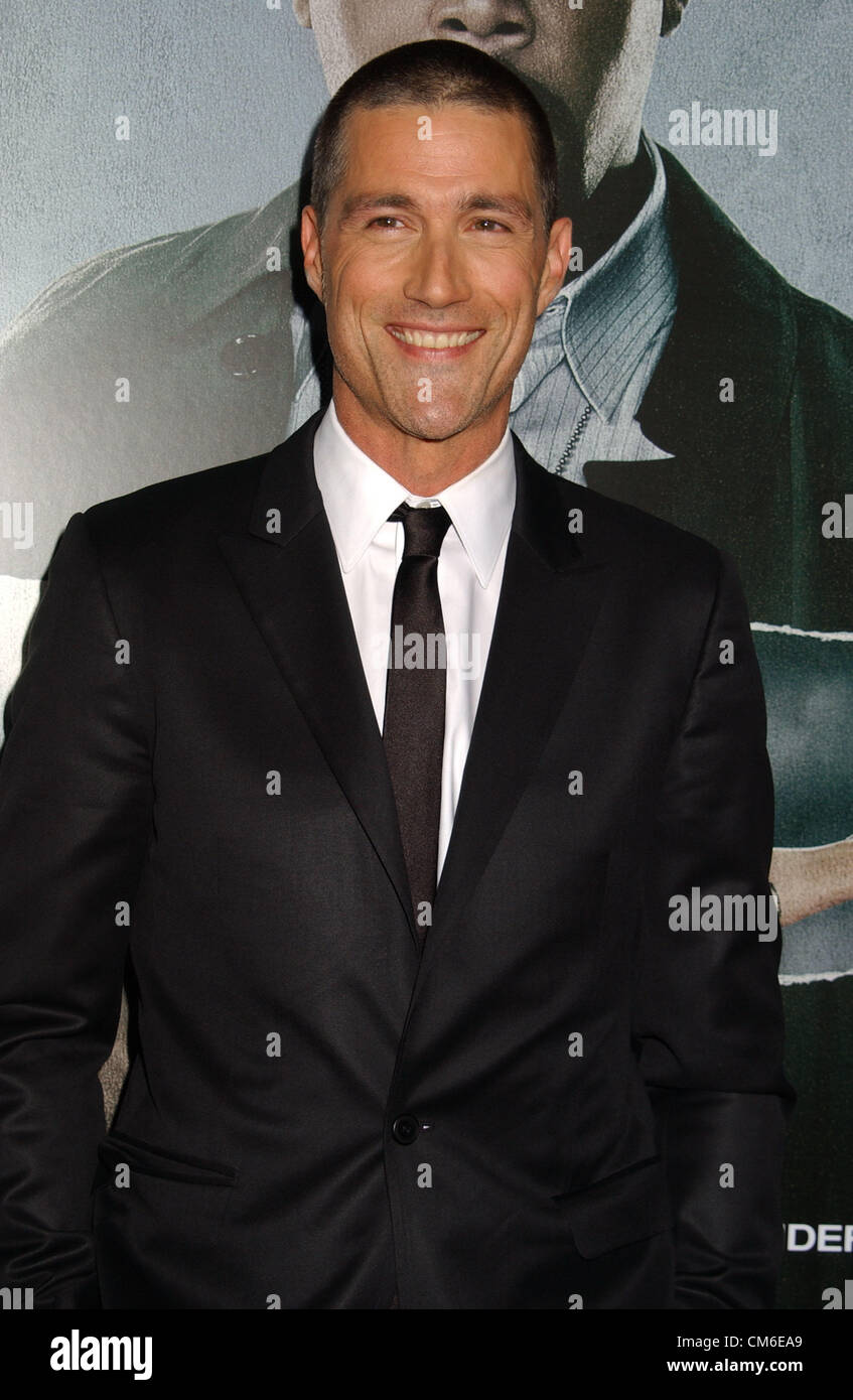 Oct. 15, 2012 - Hollywood, California, U.S. - Matthew Fox attends the ...