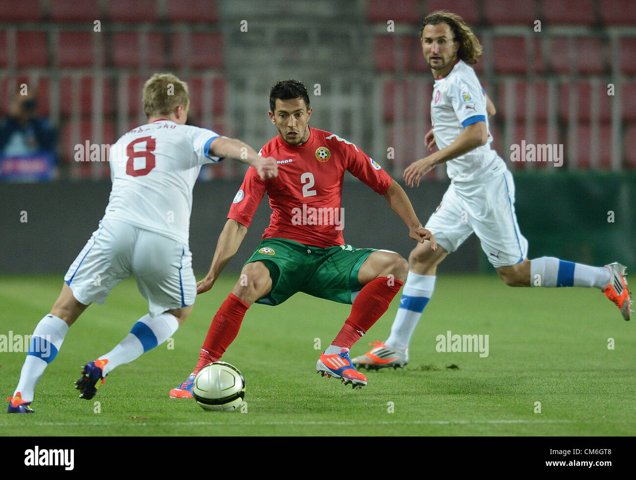 Czech national team players David Limbersky (left) and Petr Jiracek ...