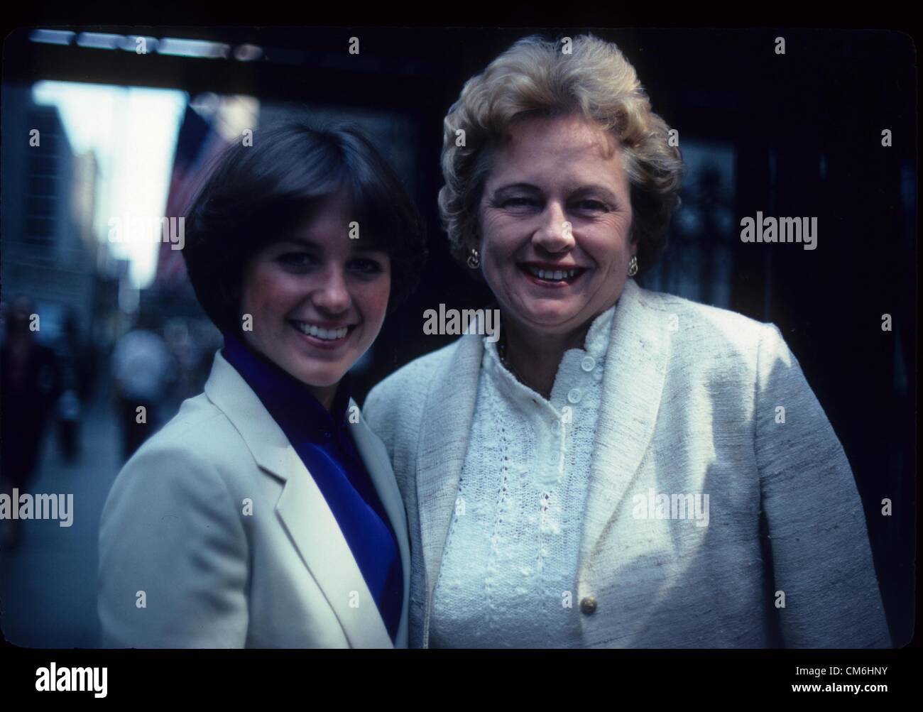 DOROTHY HAMILL with her mother in New York City 1984.c0749.Supplied by ...