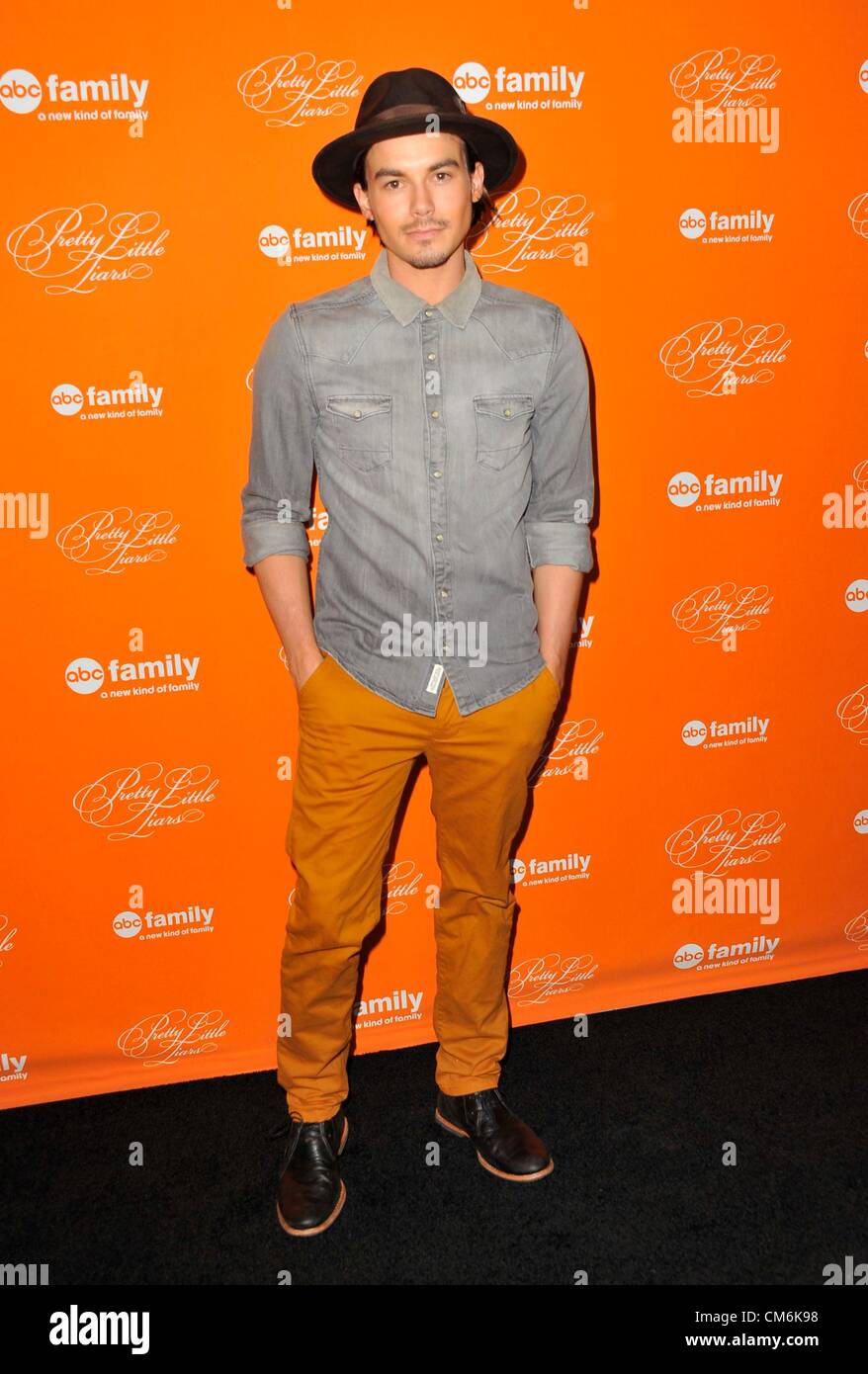 Tyler Blackburn at arrivals for PRETTY LITTLE LIARS Halloween Episode ...