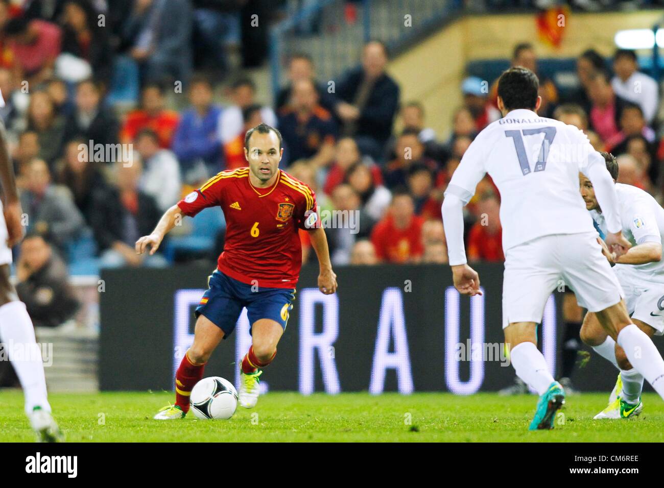 Andres Iniesta (ESP), OCTOBER 16, 2012 - Football / Soccer : FIFA World ...