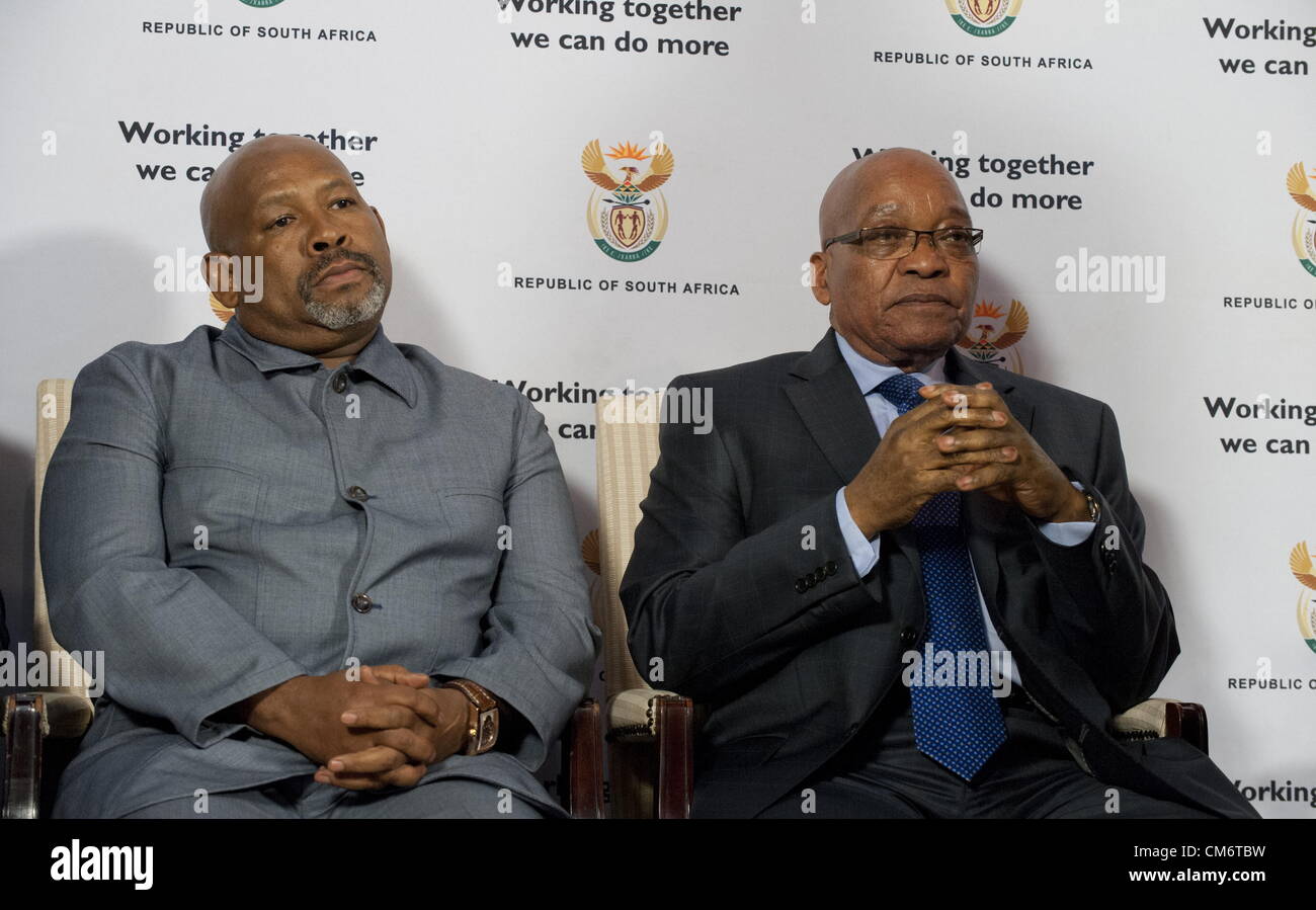 PRETORIA, SOUTH AFRICA: President Jacob Zuma with the President of ...