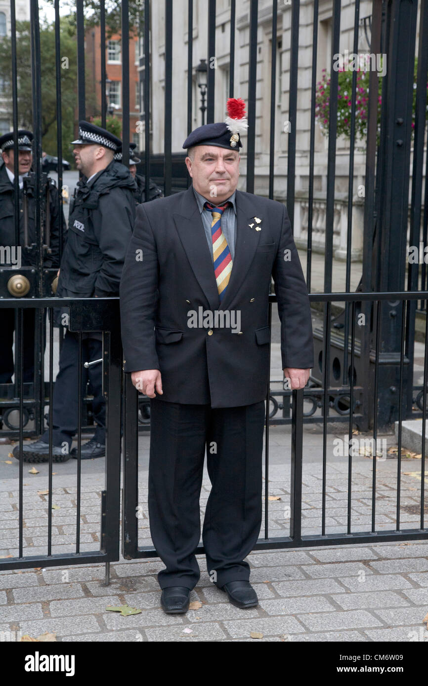 8th October 2012. Westminster London,UK Veteran Soldiers from the ...