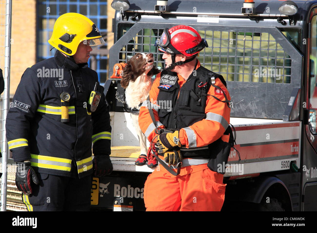London, UK. Thursday 18th October 2012. London Fire Brigade ...