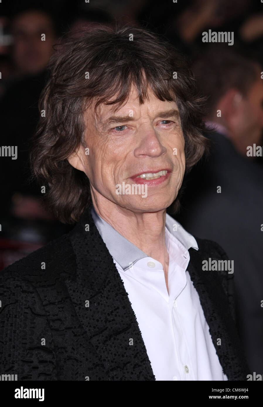MICK JAGGER CROSSFIRE HURRICANE. PREMIER 56TH BFI LONDON FILM FESTIVAL LONDON ENGLAND UK 18 ...