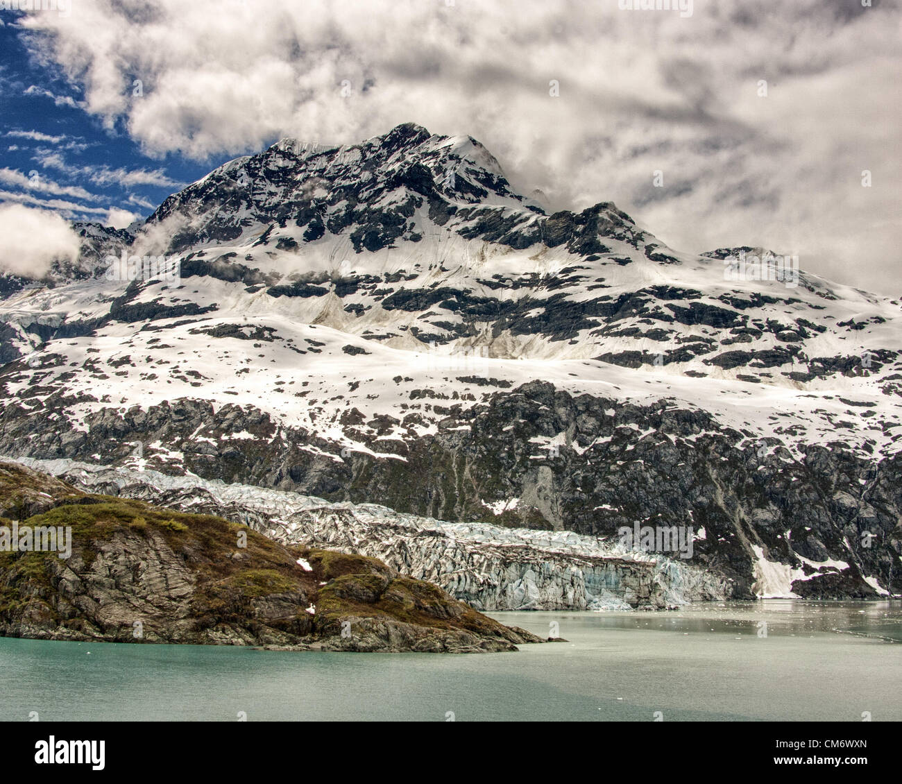 Over 3 million acres of glaciers and rugged mountains hi-res stock ...