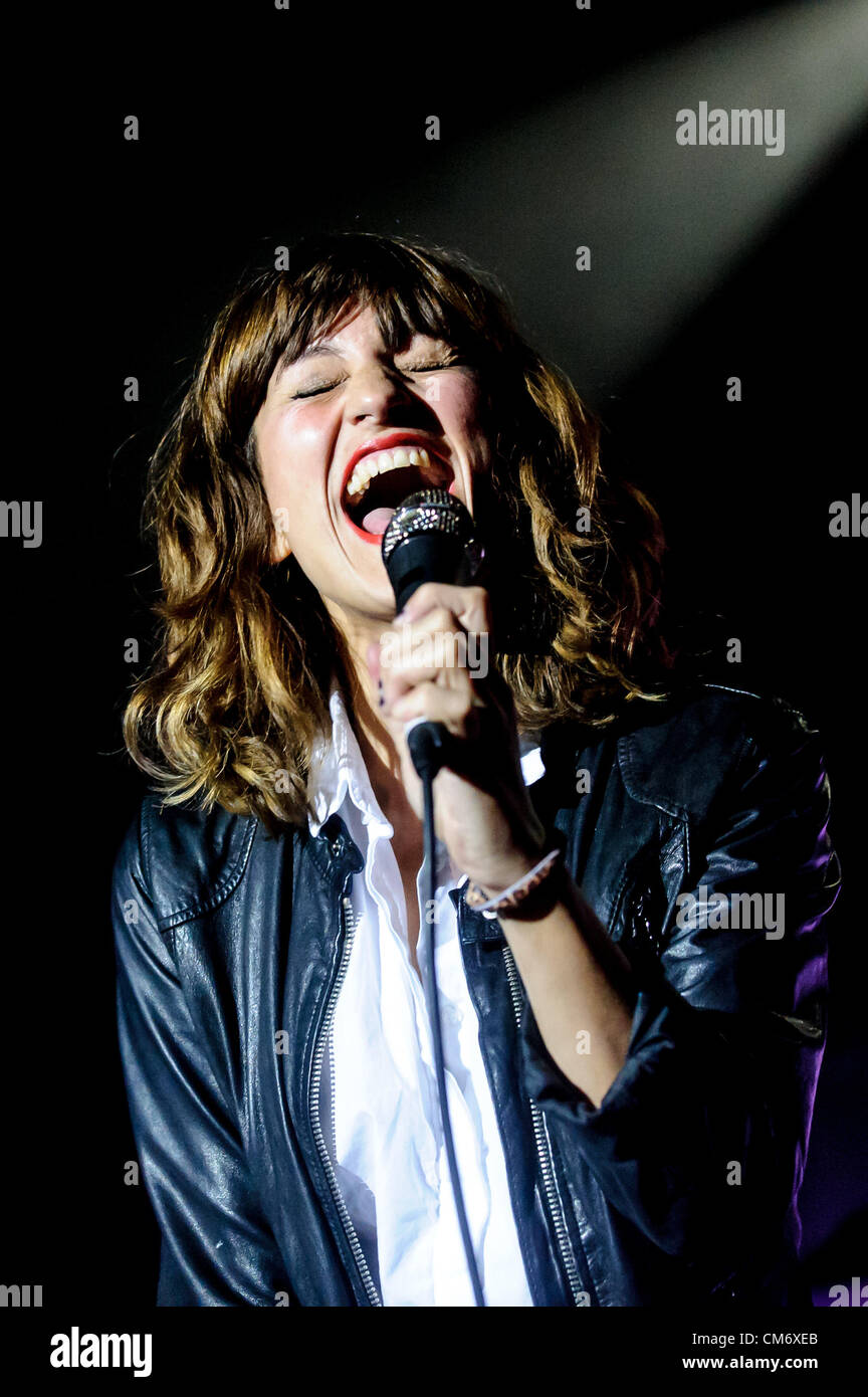 Oct. 18, 2012 - Toronto, Ontario, Canada - Lead singer-songwrighter of ...