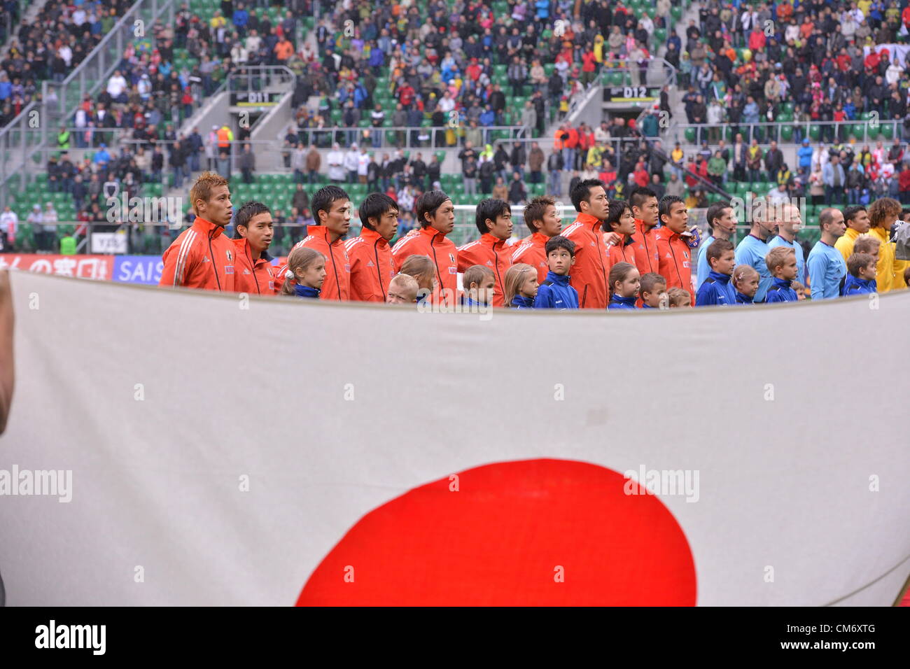 Japan team group line-up (JPN), OCTOBER 16, 2012 - Football /Soccer ...