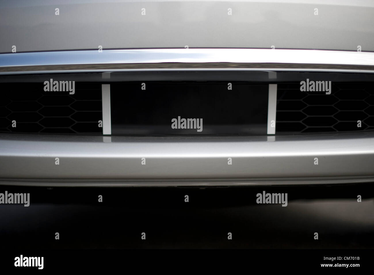 Photo shows sensors and camera fitted to the front and rear of a Leaf ...