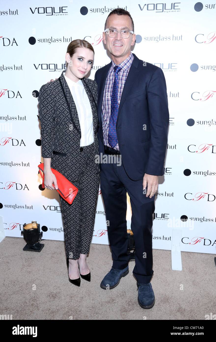 New York, USA. 18th October 2012. Emma Roberts, Steven Kolbs at ...