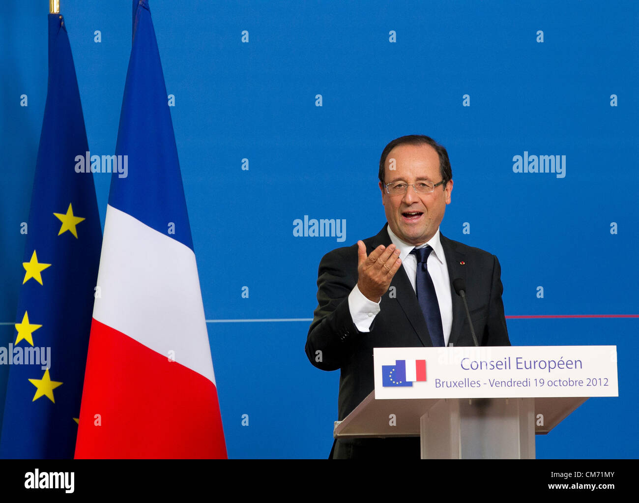 François hollande portrait hi-res stock photography and images - Alamy