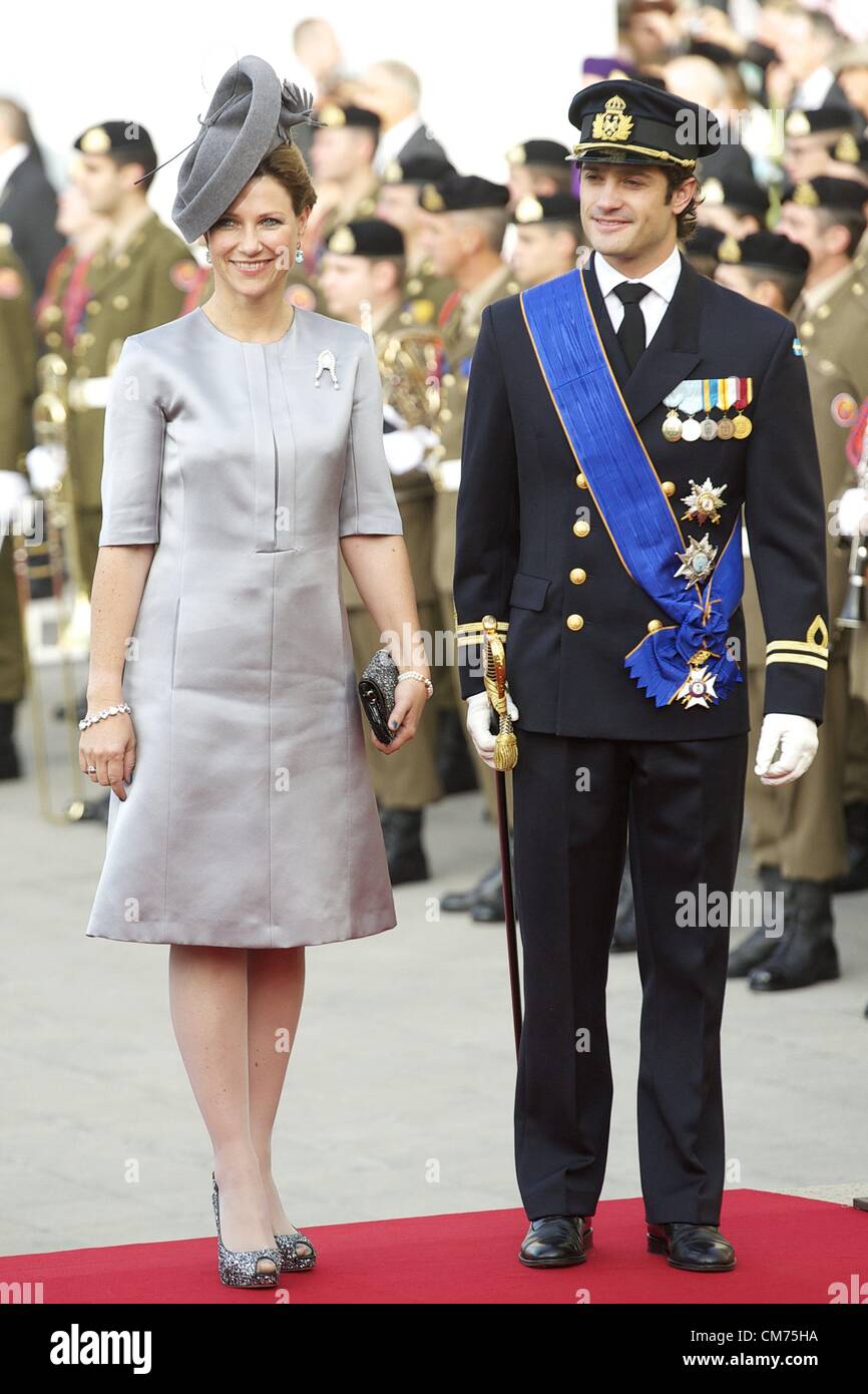 Oct. 20, 2012 - Luxembourg, Spain - HRH Princess Ma?rtha Louise of Norway and HRH Prince Carl ...