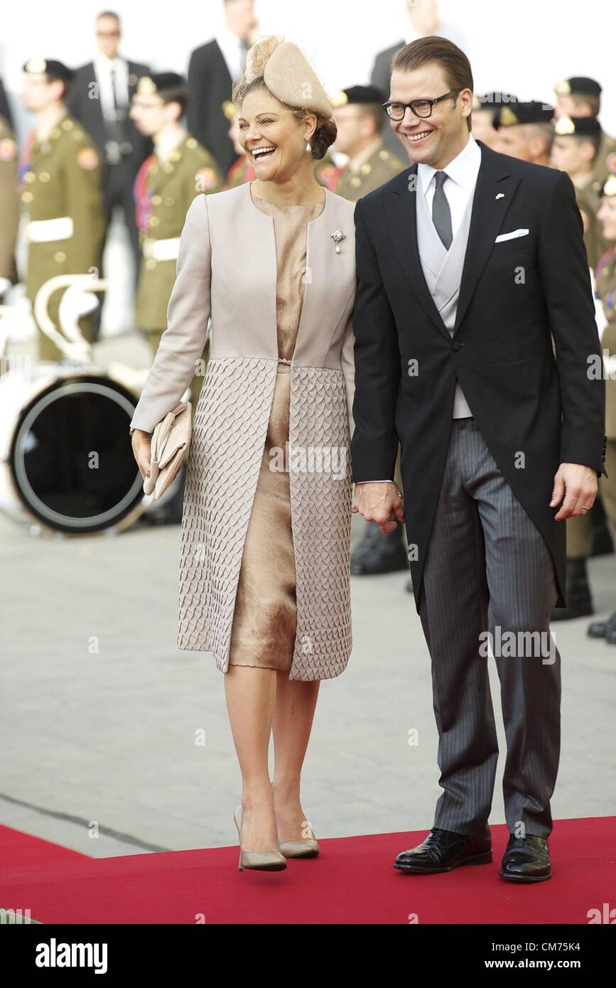 Oct. 20, 2012 - Luxembourg, Spain - TRH Princess Victoria and Prince Daniel attend a Religious ...