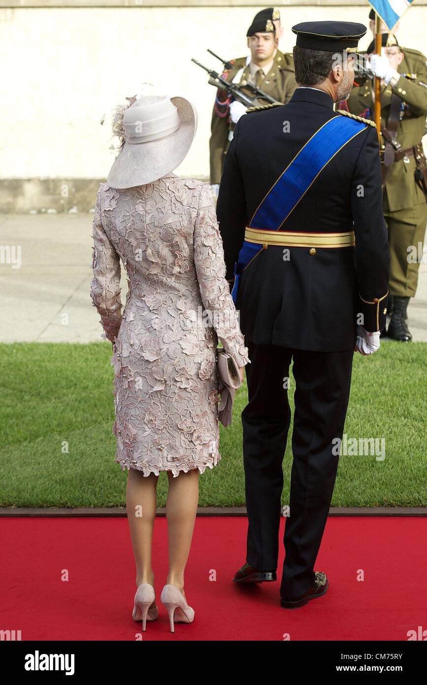 Oct. 20, 2012 - Luxembourg, Spain - TRH Prince Felipe and Princess Letizia attend a Religious ...