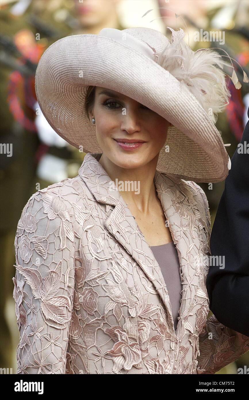 Oct. 20, 2012 - Luxembourg, Spain - TRH Prince Felipe and Princess Letizia attend a Religious ...