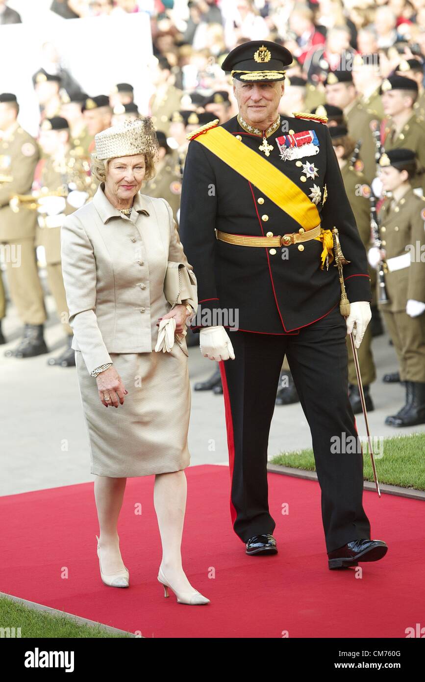 Oct. 20, 2012 - Luxembourg, Spain - TM King Harald and Queen Sonja of Norway attend a Religious ...