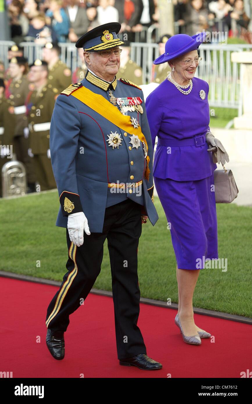 Oct. 20, 2012 - Luxembourg, Spain - HM Queen Margrethe II of Denmark and Prince Consort Henrik ...