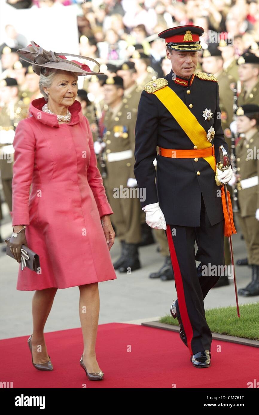 Oct. 20, 2012 - Luxembourg, Spain - Henri Grand Duke of Luxembourg attend a Religious wedding of ...